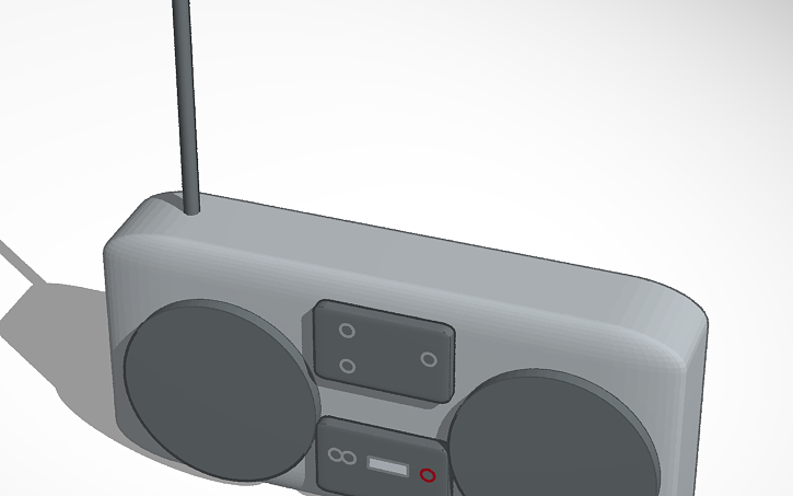 3D design Radio - Tinkercad
