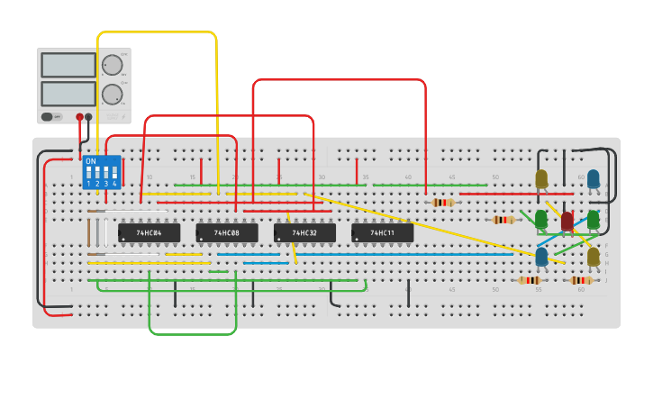 Circuit design LAB#HW_TT03 - Tinkercad