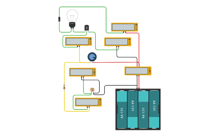 Circuit design Study of photoresistor operation - Tinkercad