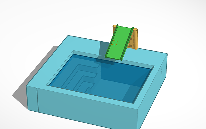 3D design Swimming Pool - Tinkercad