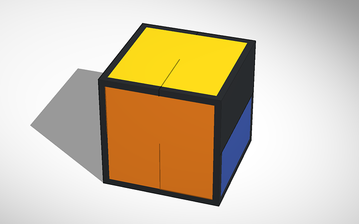 3D design 2x2x2 - Tinkercad