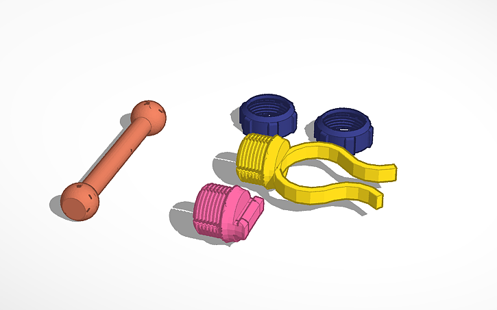 3D design Maglight AA Flashlight mount Ball and Socket | Tinkercad