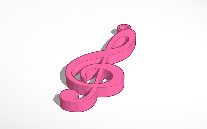 3D design Violin Key - Tinkercad
