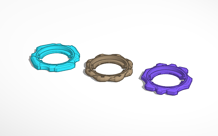 3D design Beyblade Burst Frame Pack #6 - Tinkercad