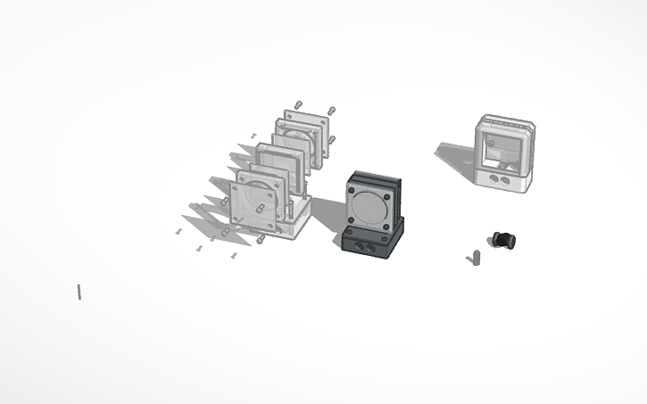 3D design Illusion Mirror LED Clock | Tinkercad