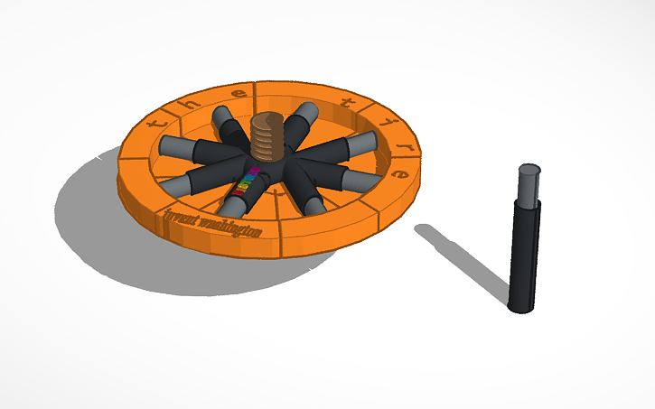 3D design expanding wheel © - Tinkercad