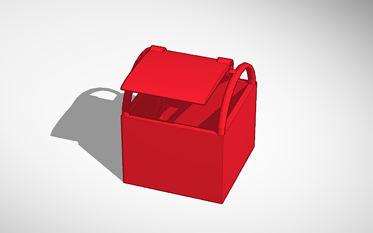 3D design trash bin - Tinkercad