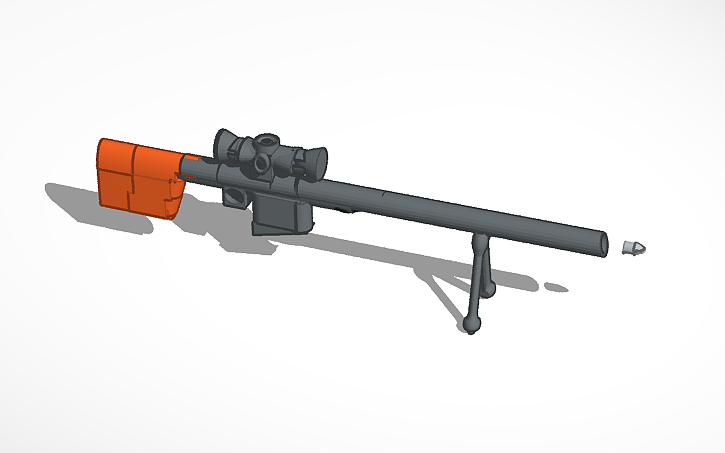 3D design sniper rifle | Tinkercad