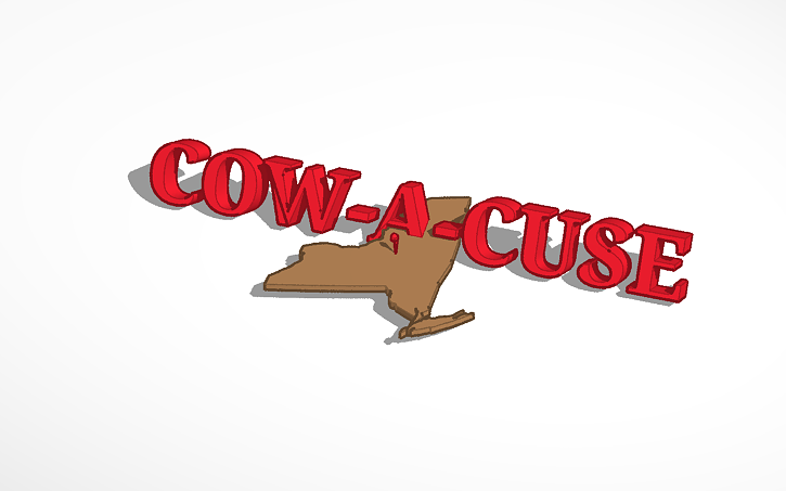3D design cow a cuse | Tinkercad