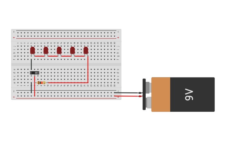 Circuit design Series Circuit | Tinkercad