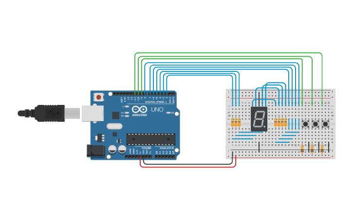 Circuit Design Menor Quiz 04 7 Segment Display Using Pushbuttons