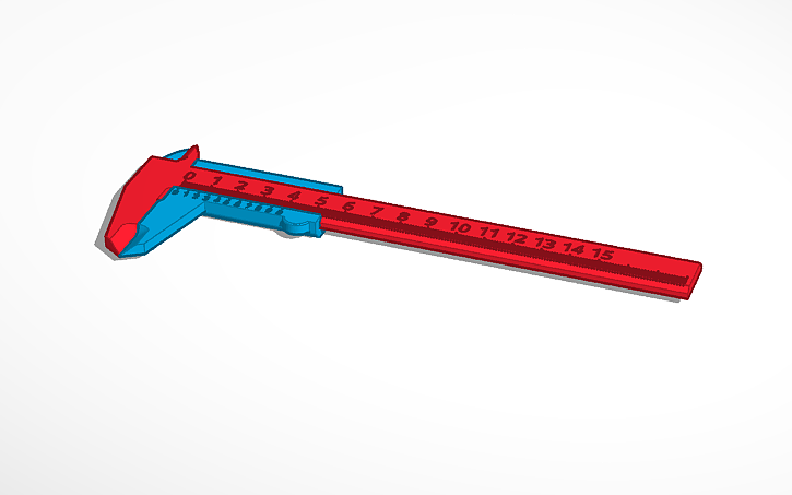 3D design Copy of Vernier Calipers - Tinkercad