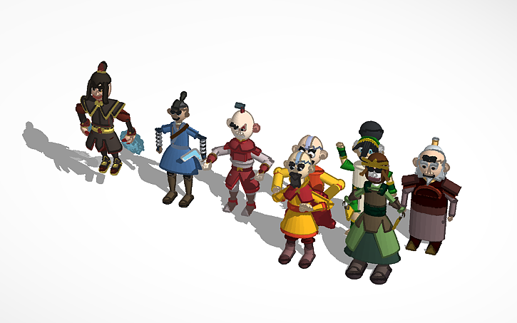 3D design Avatar the Last Airbender - Tinkercad