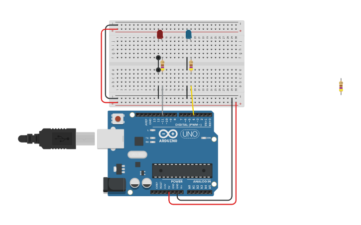 Circuit design arduino flip-flop | Tinkercad Circuit design arduino flip-flop | Tinkercad