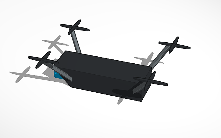 3D design Quadcopter I made in litterally five minutes | Tinkercad