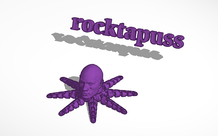 3D design RockTopus - Tinkercad