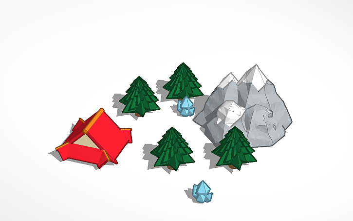 3D design La montaña - Tinkercad