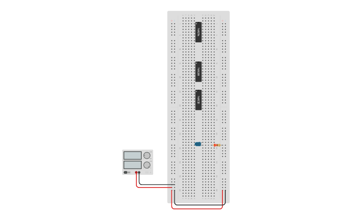 Circuit Design 1 3 3 Breadboard Setup Tinkercad