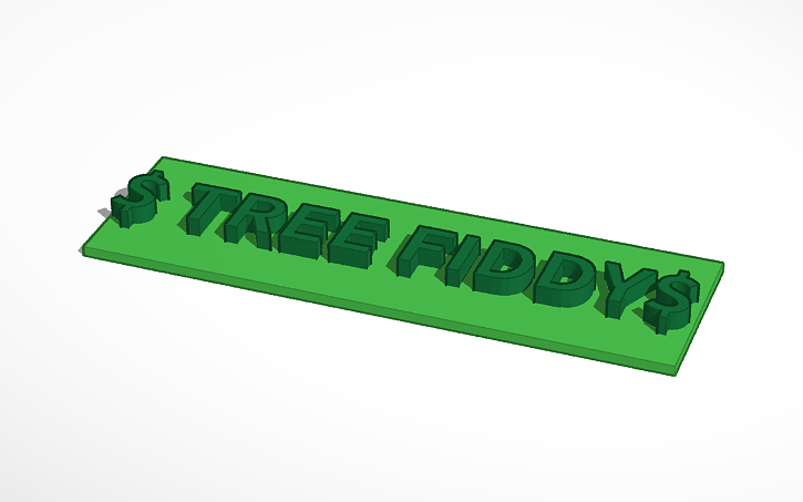 3D design tree fiddy dollars | Tinkercad