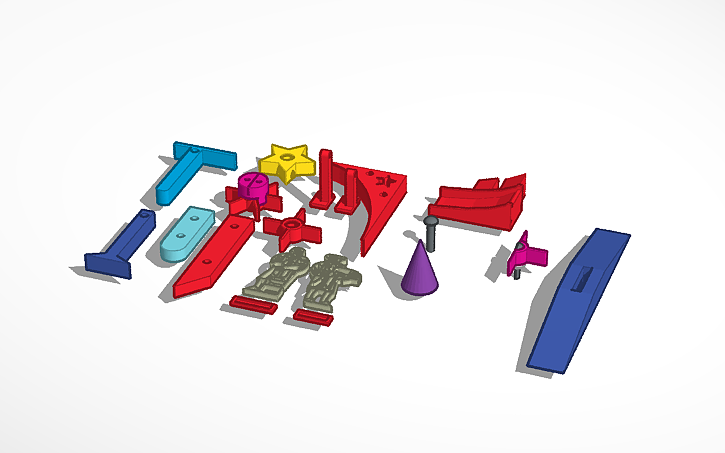 3D design pinball parts - Tinkercad