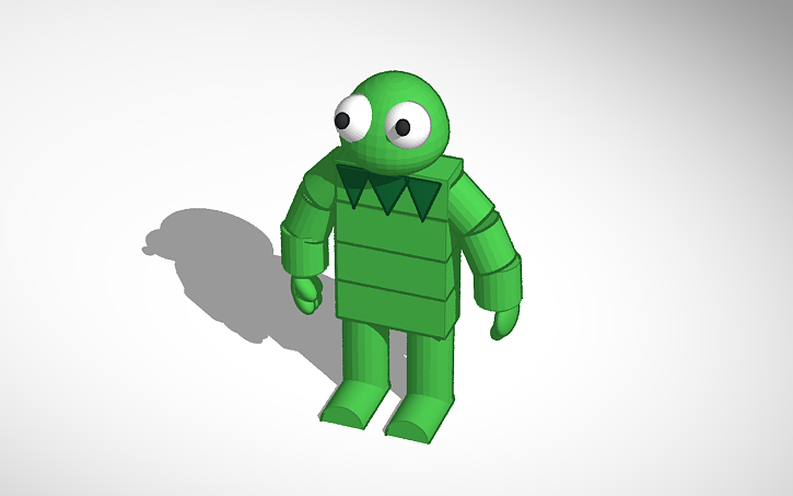 3D design Kermit the frog - Tinkercad