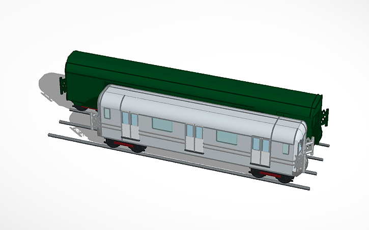 3D design NYCT R27 and R62 Subway Trains - Tinkercad