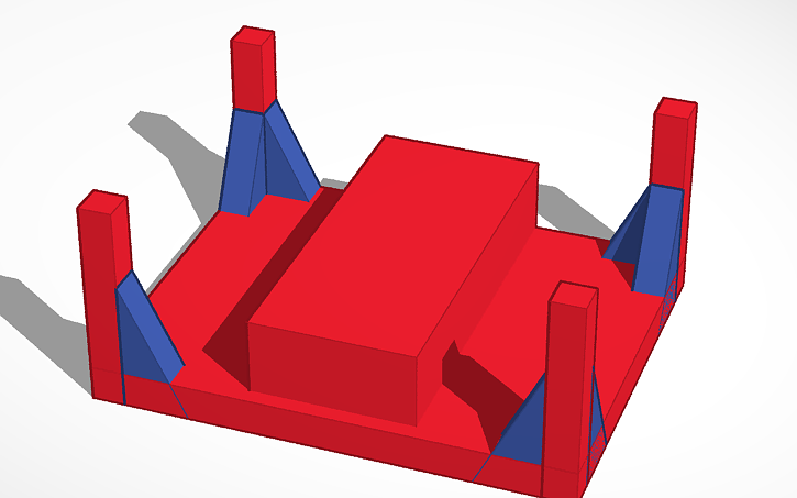 3D design monitor stand - Tinkercad