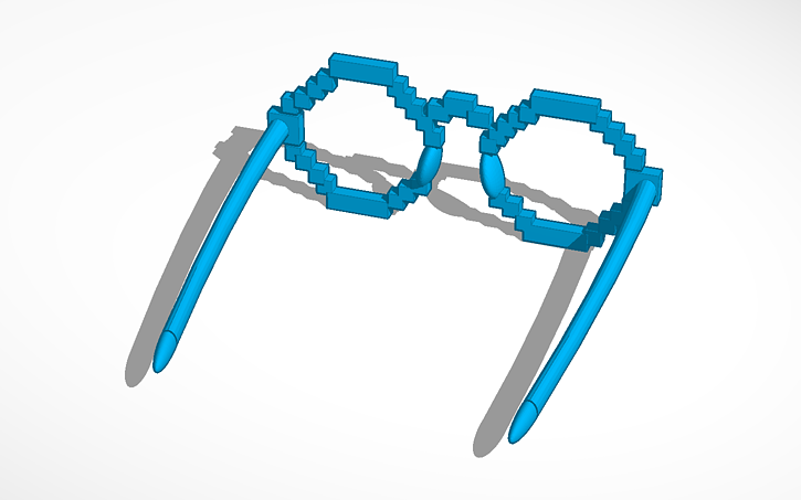 3D design Minecraft party glasses - Tinkercad