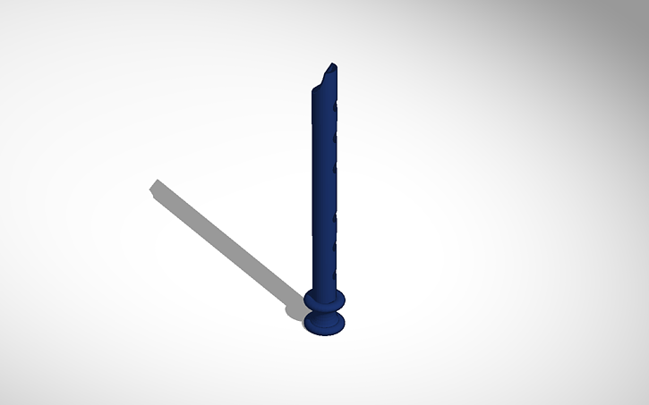 3D design flute/recorder - Tinkercad