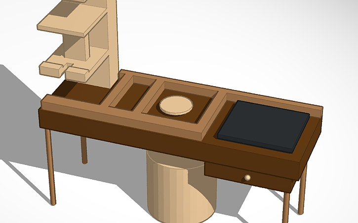 3D design table de travail | Tinkercad