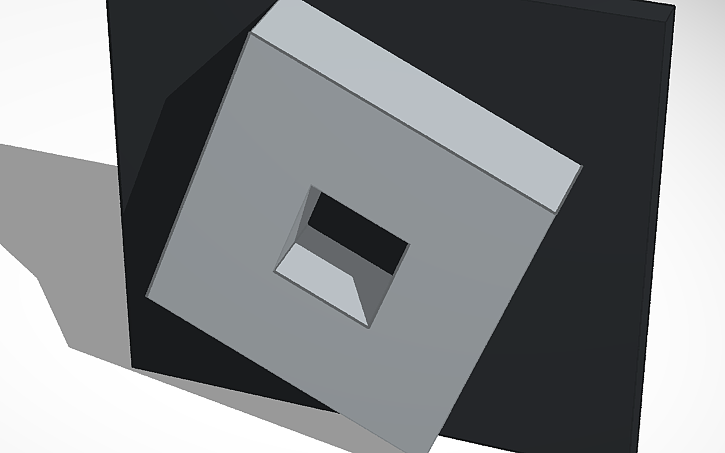 3D design Modern roblox logo | Tinkercad