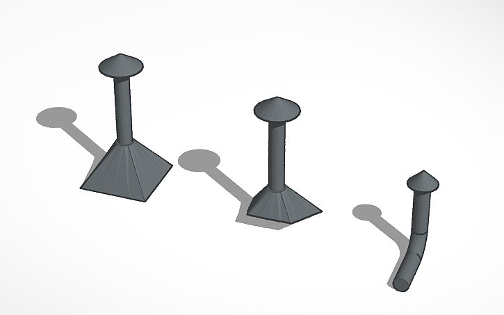 3D design Smoke stacks | Tinkercad