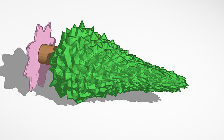 3D design miniature Christmas tree[decorate] - Tinkercad
