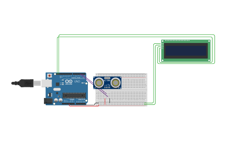 Circuit design lcd - Tinkercad
