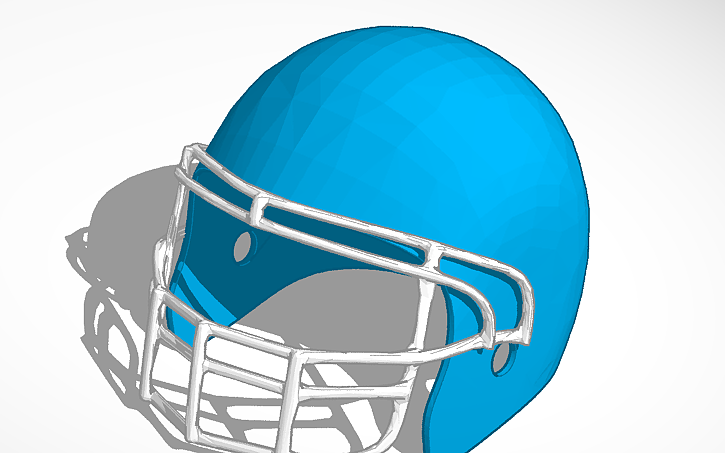 3D design football helmet | Tinkercad