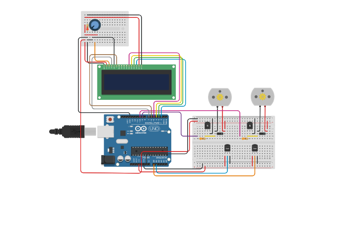 Circuit design Greenhouse Humidity Controller - Tinkercad