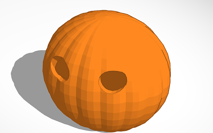 3d Design Mask Pumkin Tinkercad
