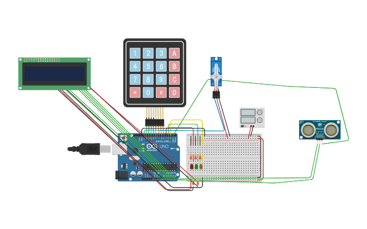 Circuit design Smart_Gate | Tinkercad