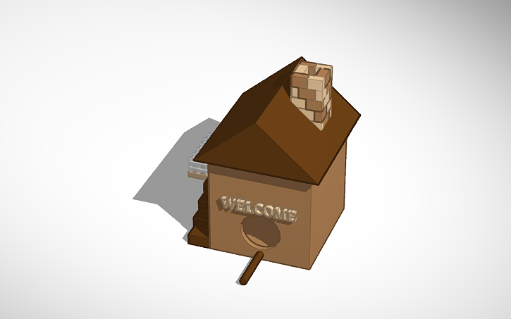 3D design Bird House - Tinkercad