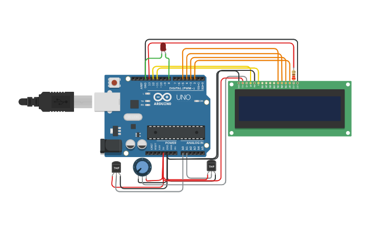 Circuit design Sistema de riego automatizado con arduino - Tinkercad