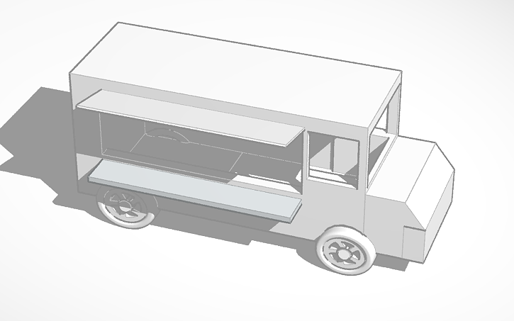 3D design food truck - Tinkercad
