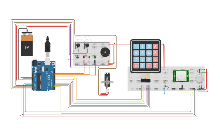 Circuit design Smart Home Circuit | Tinkercad