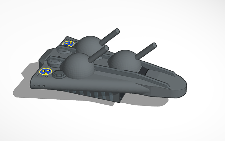 3D design Space Battleship - Tinkercad