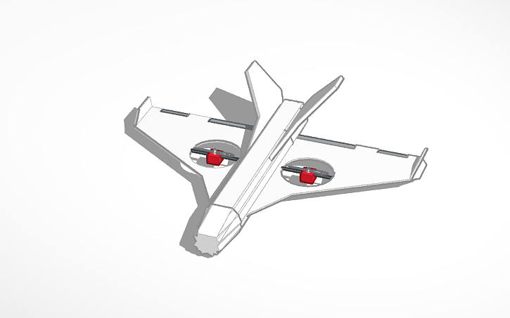 3D design VTOL Aircraft concept - Tinkercad