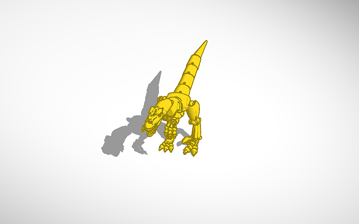 3D design dino - Tinkercad