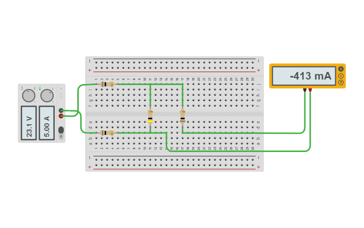 Circuit design Lista 2 - Exercício 1 | Tinkercad
