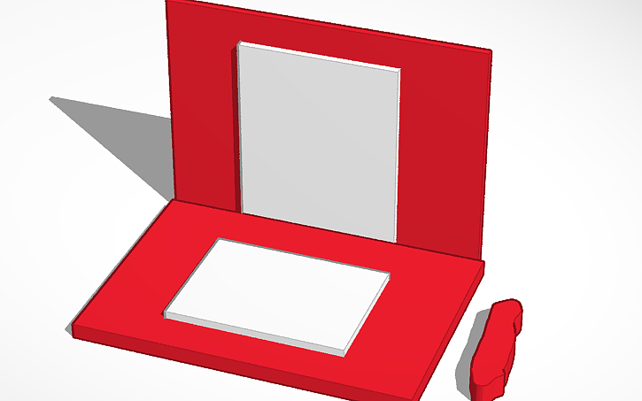 3D design Nintendo 4DS Model With Stylus | Tinkercad