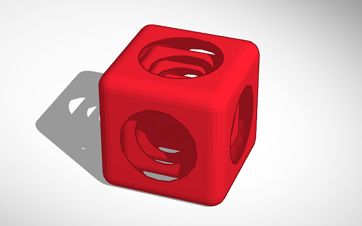3D design cube in cube - Tinkercad