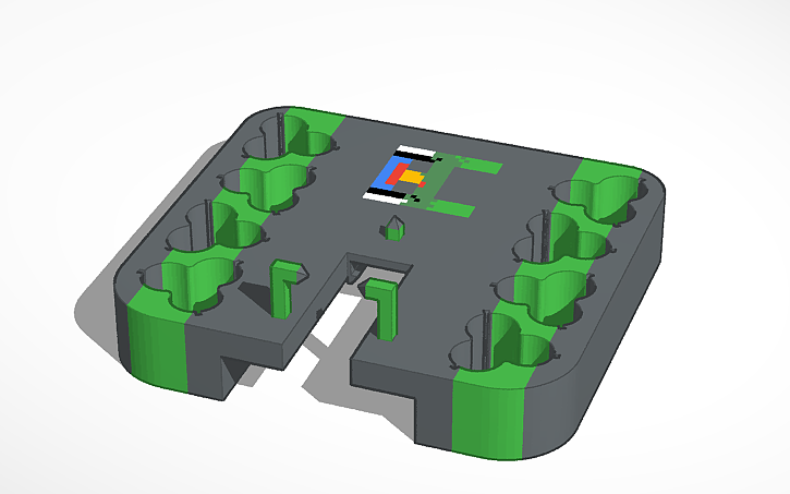 3D design Nerf Sledgefire Shell Holder and Sight Attachment 2.0 - Tinkercad