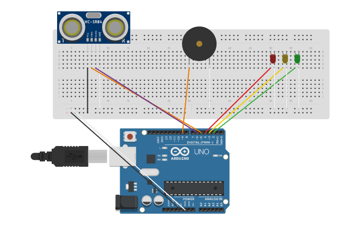 Circuit design Sensor de Movimiento | Tinkercad